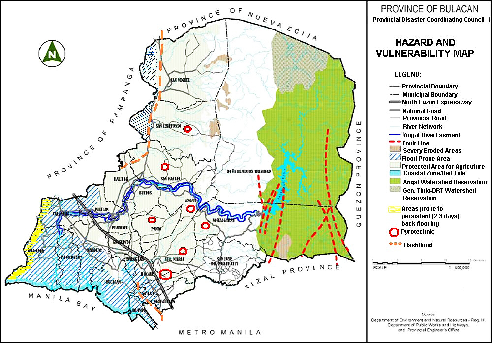 Hazard & Vulnerability Map Bulacan | Fostering Education & Environment ...